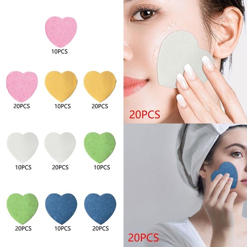 Wood pulp facial cleansing pads, facial scrubbing sponge, puff for the ...