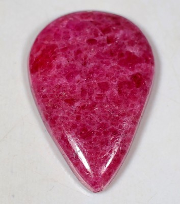 29 Ct 5X19X28 mm Natural Designer Rhodonite Pear Cabochon Gemstone DJ ...