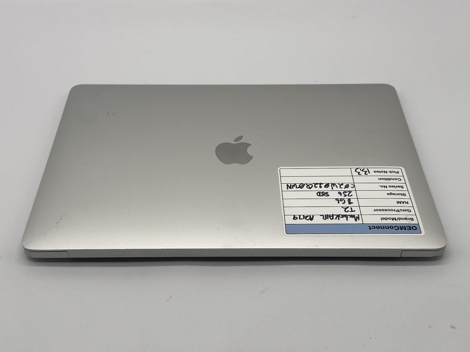 Apple MacBook Air 2020, A2179, i3 10th Gen, 1.1GHz, 8GB, 256GB SSD-No ...