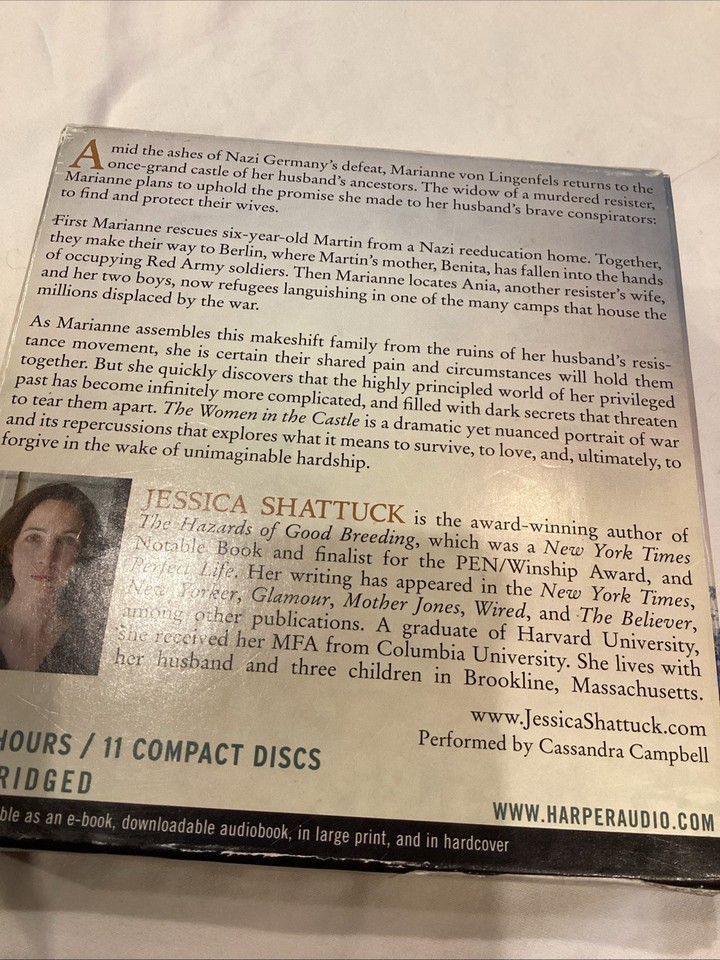 The Women In The Castle By Jessica Shattuck Book On Compact Discs | eBay