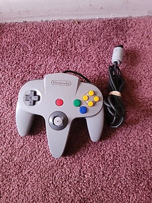 Nintendo 64 N64 NUS-005 Controller Gray Authentic OEM Original Good ...