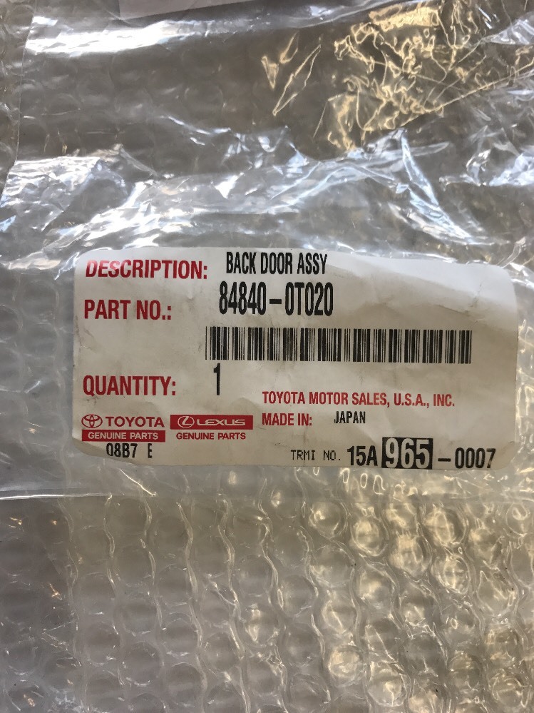 TOYOTALEXUS 848400T020 GENUINE OEM SWITCH Used Gate Hatch Door Back | eBay