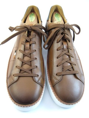 NEW Allen Edmonds "ALPHA" Leather Lace-Up Casual Sneakers 9 D Tan ...