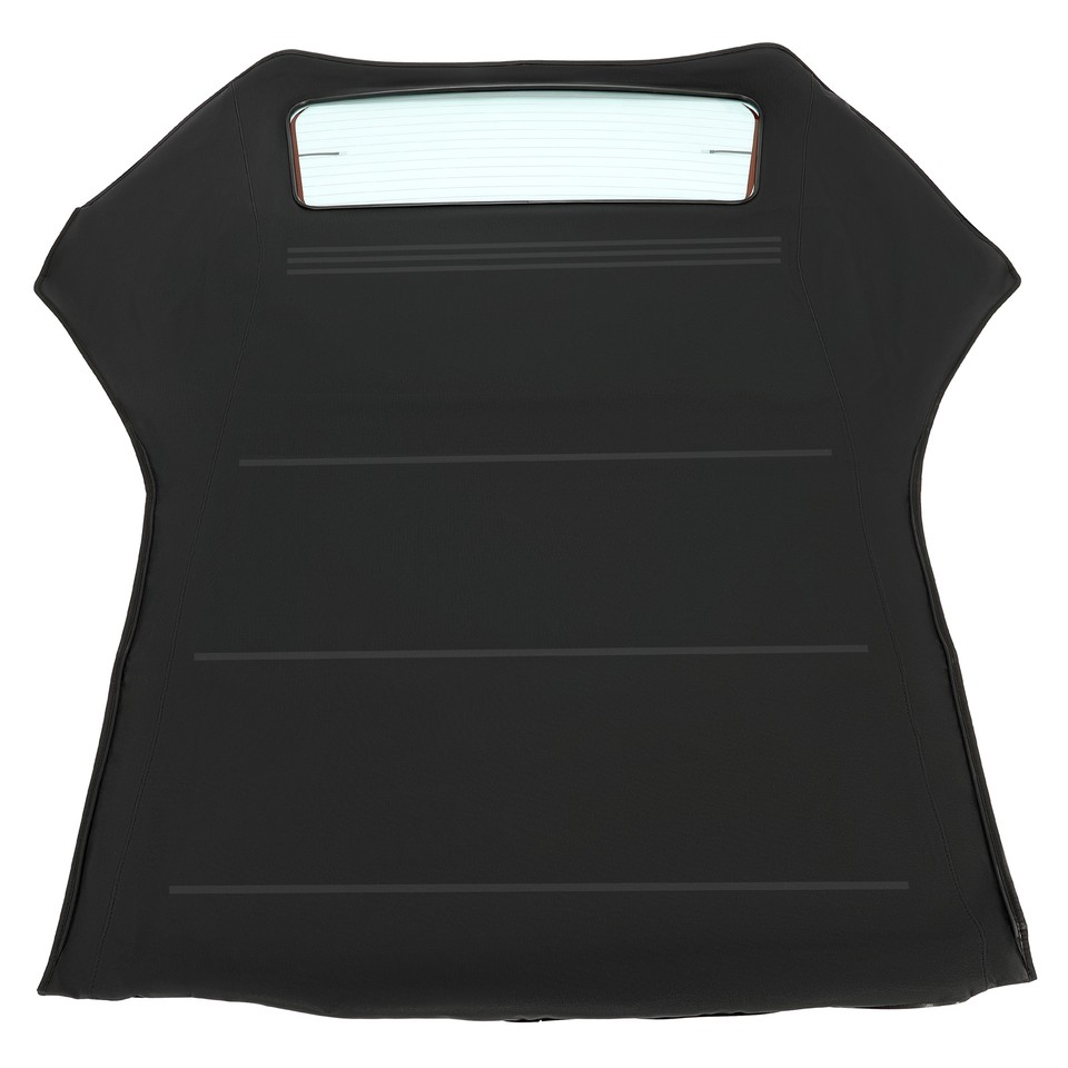 Black Convertible Soft Top Clear Heated Glass Window For BMW 3 Series ...