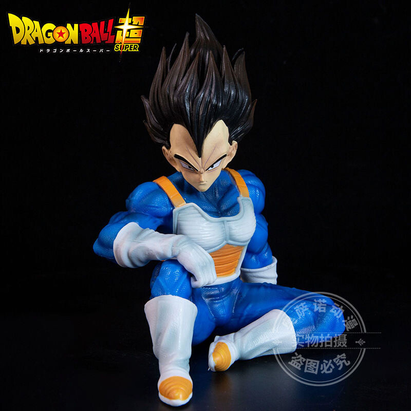 Anime Dragon Ball Z Super Wink Vegeta Sit 15cm Statue GK Figure Toy ...