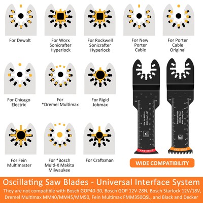 15Pcs Oscillating Saw Blade Universal Oscillating Multitool Blade maCoD ...
