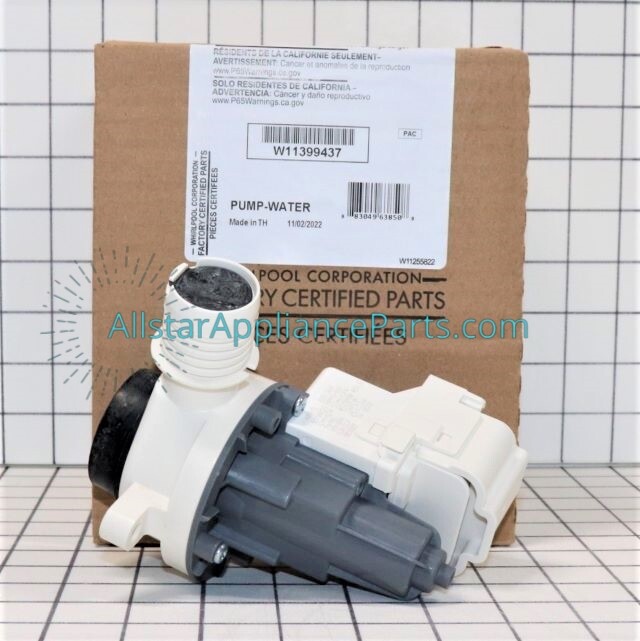Wtw5057lw0 Drain Pump Whirlpool Washing Machine W11399437 Washer Drain ...