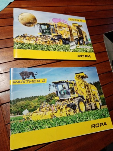 Lot 2 brochures ROPA-MACHINE AGRICOLE-tracteur/moissonneuse batteuse ...