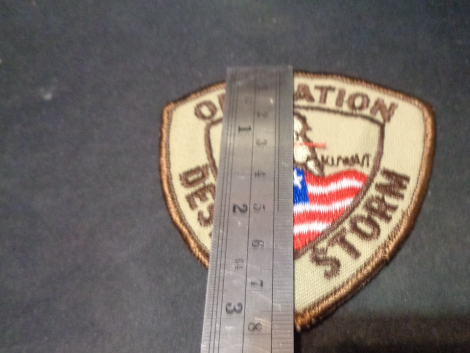 OPERATION DESERT STORM PATCH - DESERT TAN COLOR NOS US ARMY / NAVY ...