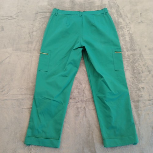 Lemon Way Cargo Pants Womens Size 8 Green Crop 29x23 Mid Rise Cotton ...
