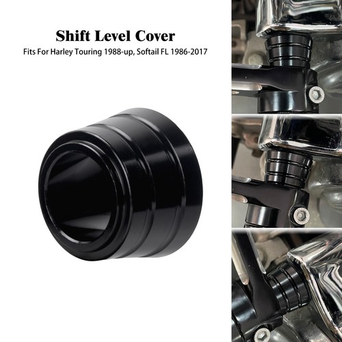 Black Heel Shift Shifter Lever Shaft Caps Cover Fits For Harley Touring ...