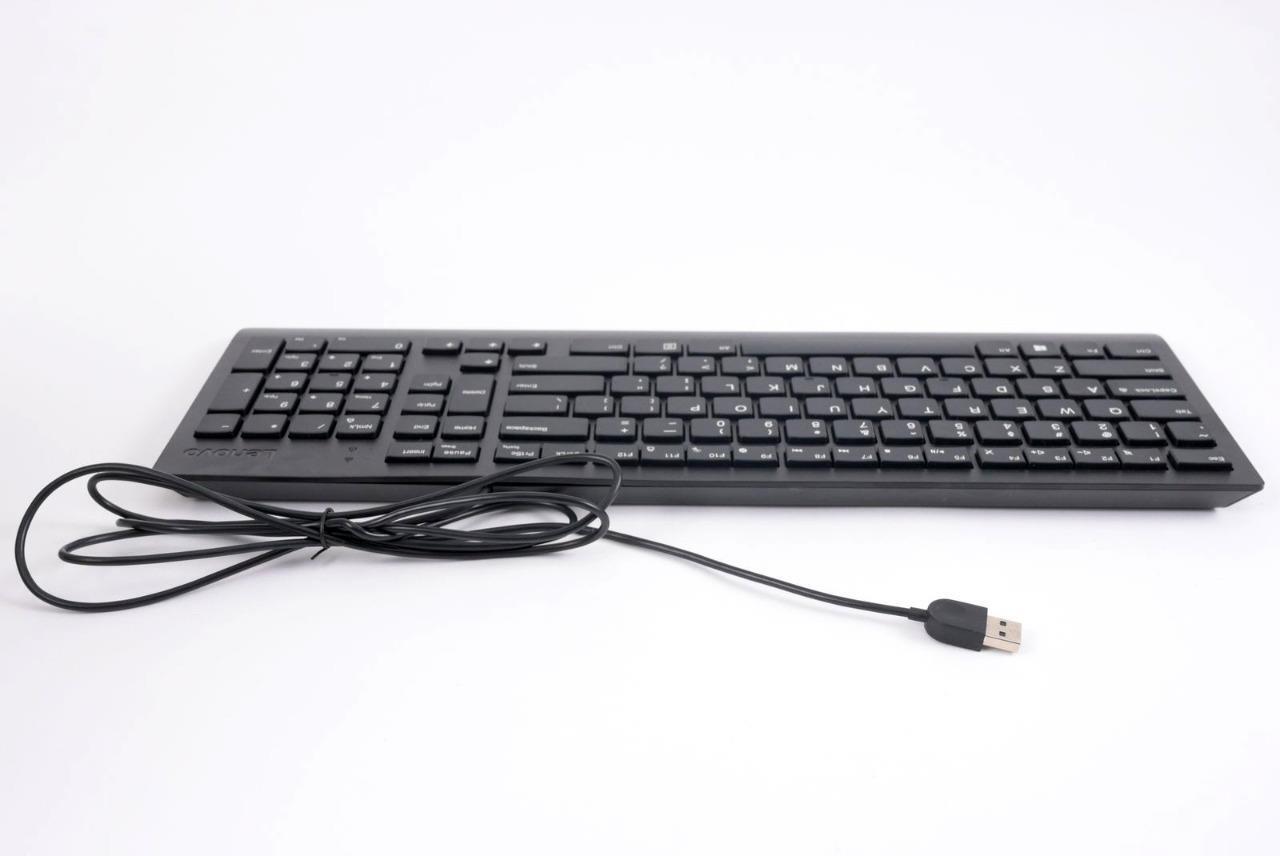 Lenovo Calliope 00XH587 Black USB Wired Desktop US Keyboard SD50L21375 ...