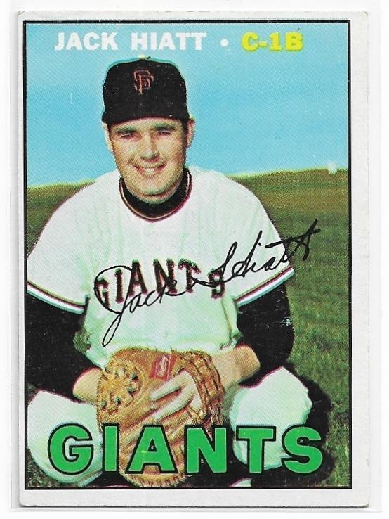 JACK HIATT 1967 Topps Baseball card #368 San Francisco Giants EX | eBay