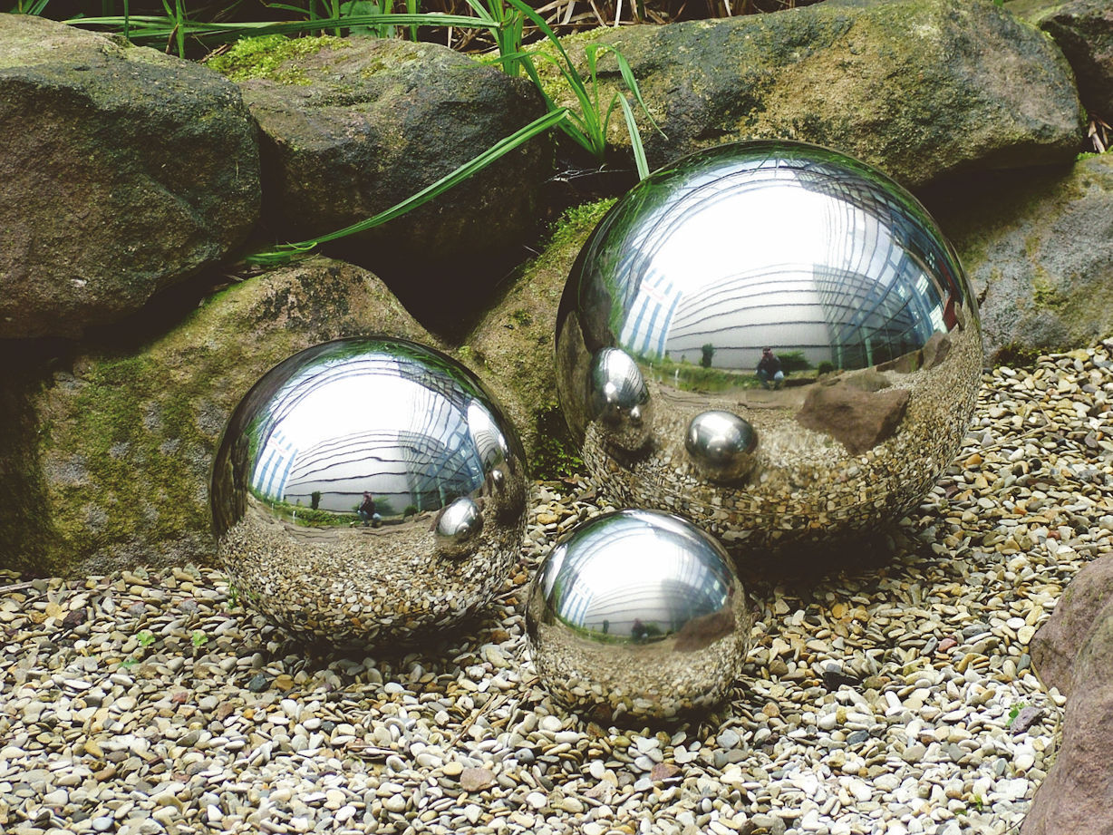 Wunderschne Dekokugel Garten Gro Bild