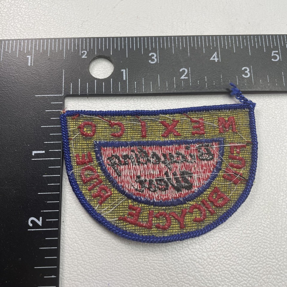 Vtg Bicycling West MEXICO FUN BICYCLE RIDE Patch 81K2 | eBay