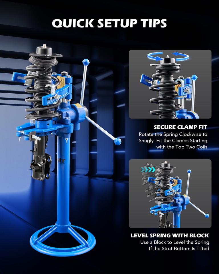 "OMT Auto Strut Spring Compressor 8""-20"" Height Coil Spring ...