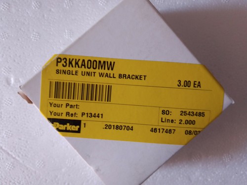 (3 PIECES) PARKER SINGLE UNIT WALL BRACKET P3KKA00MW for MODUFLEX ...