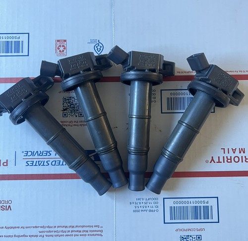 Set of Four Ignition Coils OEM 90080-19023 90919-02243 90919-02244 ...