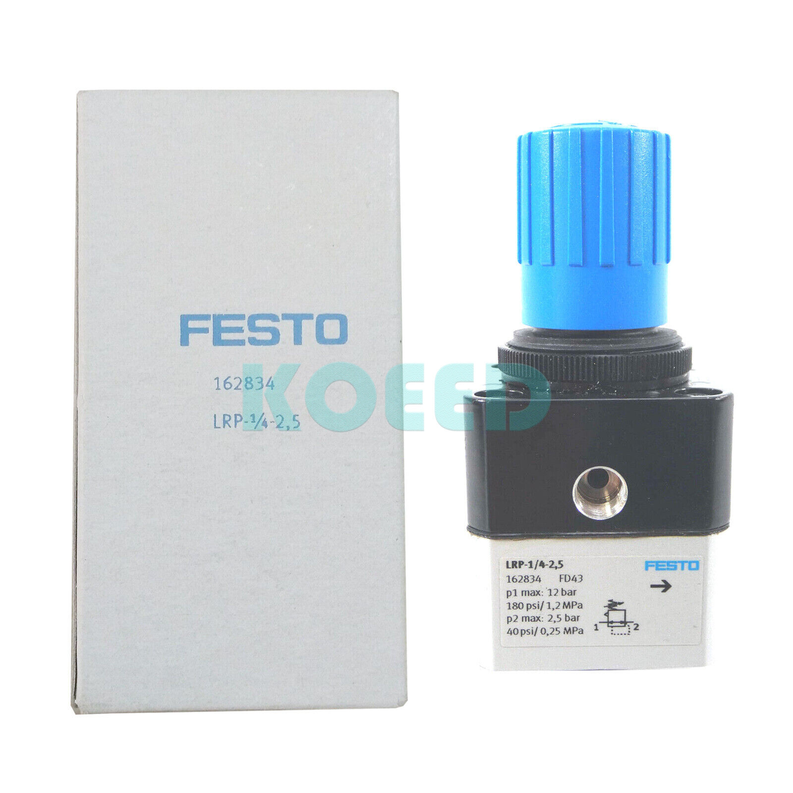 New FESTO LRP-1/4-2,5 162834 Precision Pressure Regulator | eBay