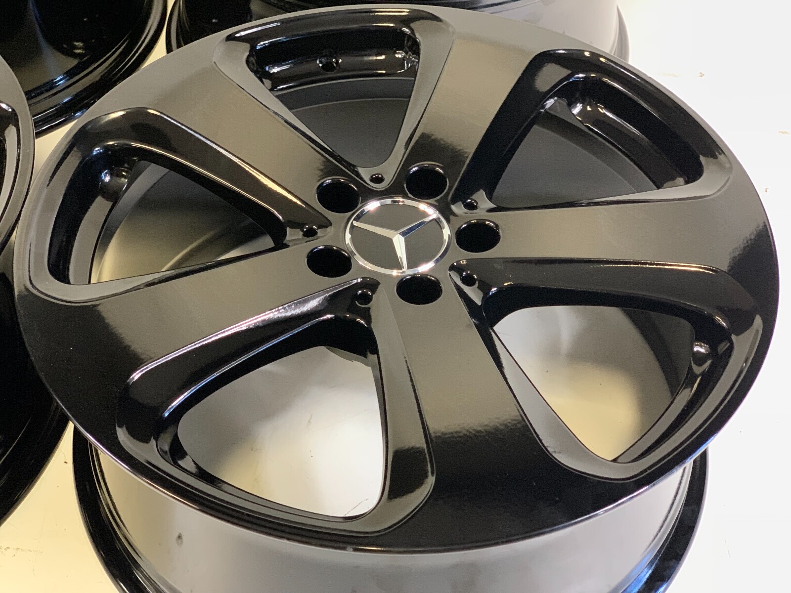 19" GLC RIMS WHEELS GLC350 GLC350e GLC300 GLC 300 STOCK OEM BLACK SET ...