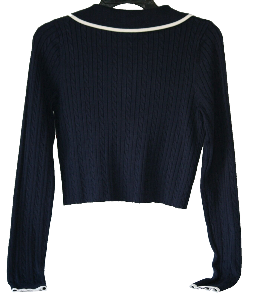 Varsity Sweater Freshman 1996 Crop Sz Med Navy Blue White Pickleball ...