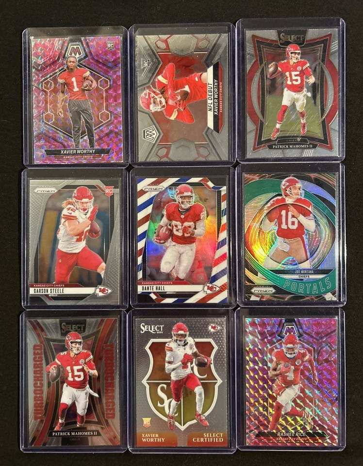 2024 Panini Team Lot -Chiefs- Mahomes, Worthy, Rice, Hall, Steele ...