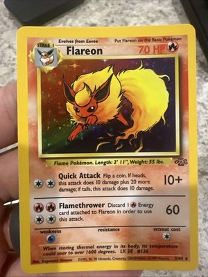 Pokémon Flareon Holo Rare 3/64 | eBay