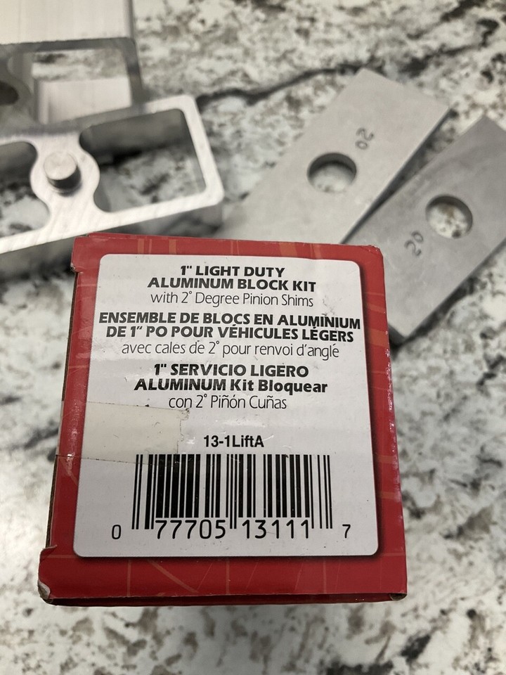 Superior 1" Lift Lower Block Kit W/ Shims 1-3/4" To 2-1/2" Inch Wide ...