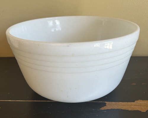 White Milk Glass Pyrex Mixing Bowl CAPITAL PYREX USA | eBay