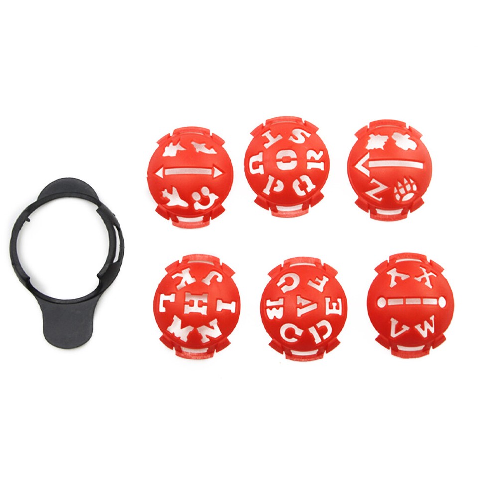 7pcs Hollow Drawing Alignment Marks Sign Tools Golf Ball Line Liner ...