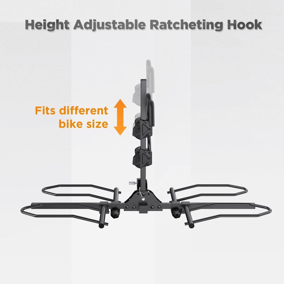 TANX Bike Racks for Ebikes,Fat Tire Bike Rack for Tow Hitch 2-Bike 160 ...