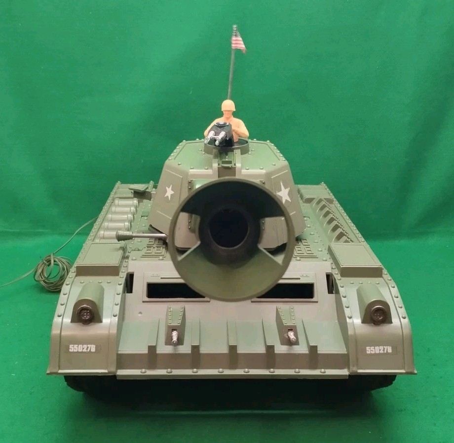 Rare TIGER JOE TANK Battery Operated Topper Toys 1960's Made In England ...