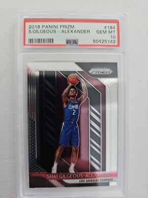 2018 Panini Prizm 184 Shai Gilgeous-Alexander Rookie RC PSA 10 | eBay