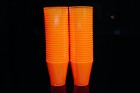 DirectGlow 2oz 50 Count Neon Orange Blacklight Plastic Shot Glasses ...