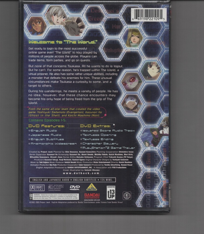 .hack SIGN Volume 01 : Login / DVD / SEALED / 2003 669198221095| eBay