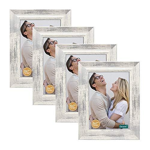 5x7 Picture Frames Rustic Distressed White Wood Pattern High Definition ...