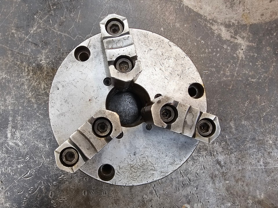 Buck? 6" 6-1/4" Adjust-Tru 3-Jaw Lathe Chuck Flat Back Mounting 1-5/8 ...