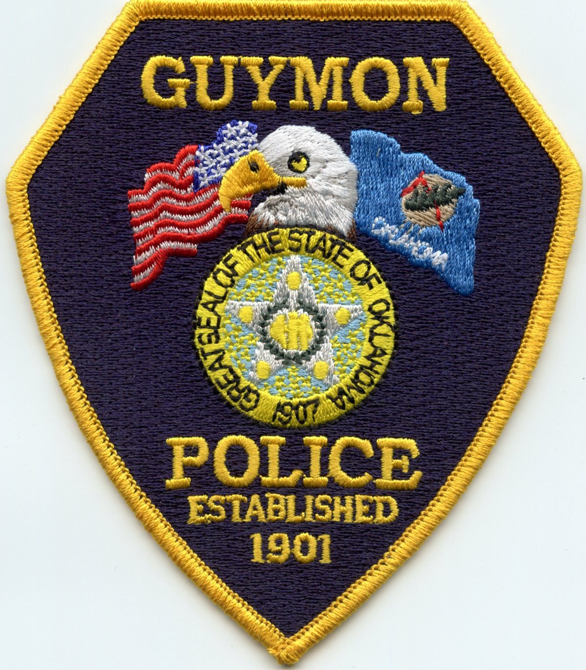GUYMON OKLAHOMA OK POLICE PATCH | eBay