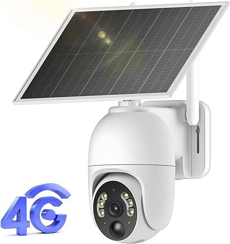 Oculview 4G LTE Security Camera | Solar | 2K HD WiFi Needed | WHITE ...