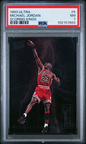 1993 FLEER ULTRA #5 MICHAEL JORDAN SCORING KINGS FOIL INSERT NEAR MINT ...