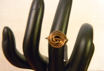 Copper ~ Swirled copper wire ~ Ring Size 5.25 - #92 Unmarked | eBay