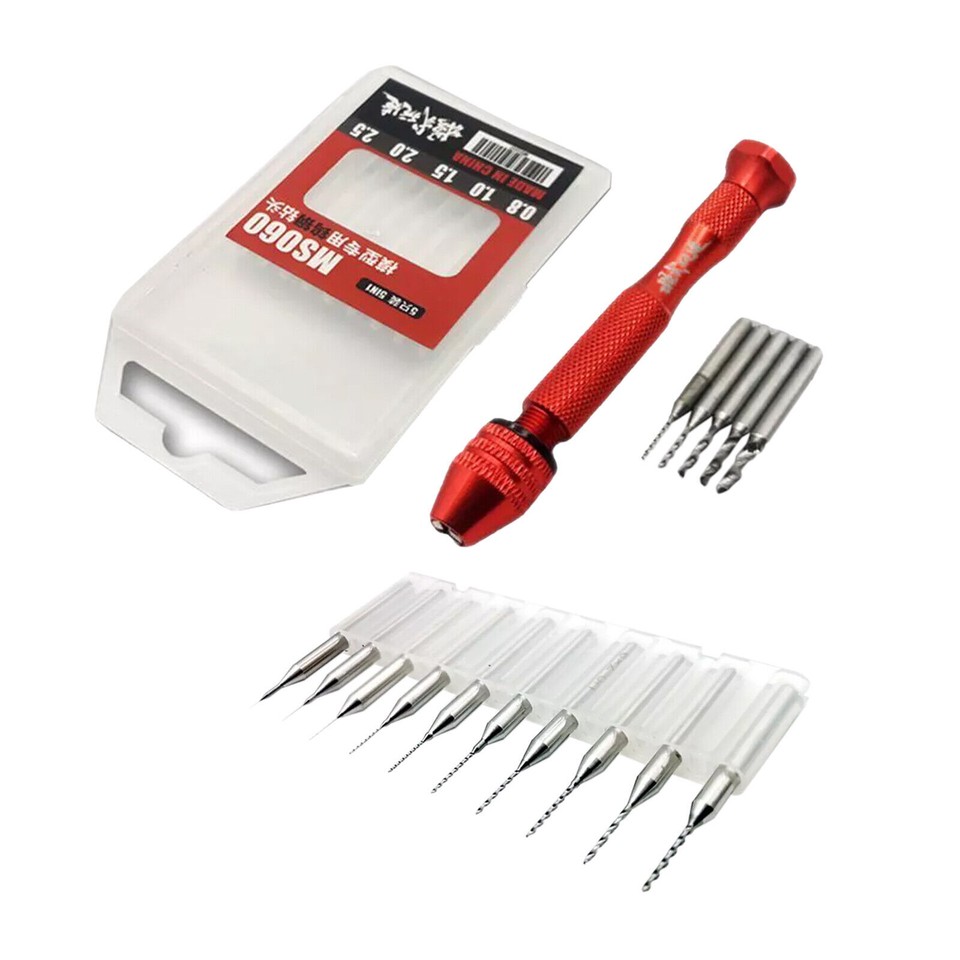 Precision Hand Drill Set Mini for Hobby Tool Carving DIY Model Making9J ...