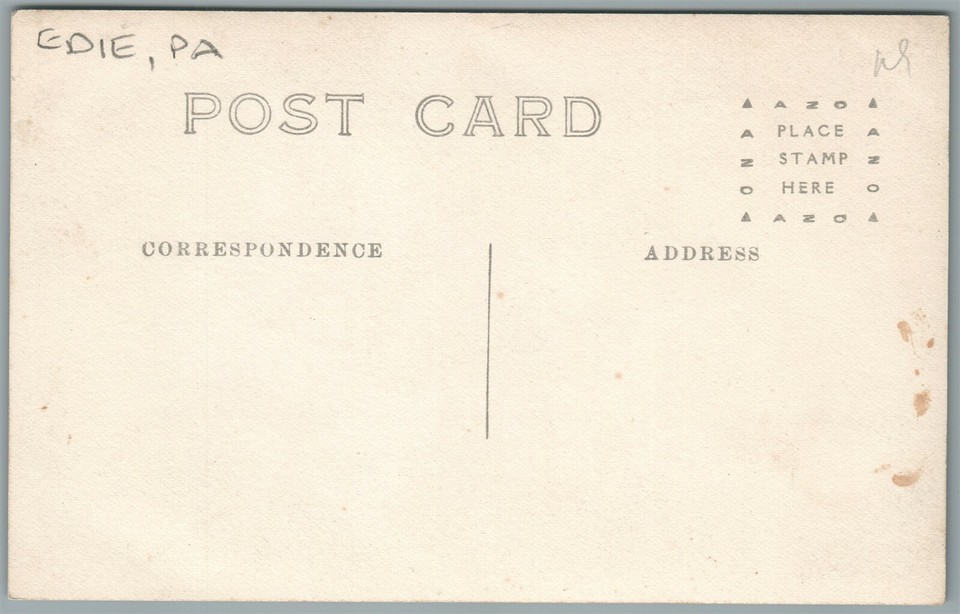 EDIE PA CASEBEER LUTHERAN CHURCH ANTIQUE REAL PHOTO POSTCARD RPPC | eBay