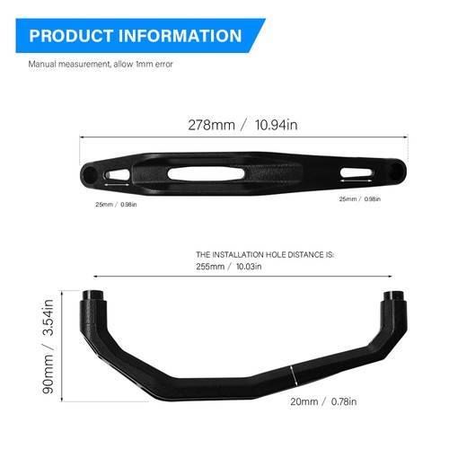 For Yamaha Tenere 700 Passenger Rear Grab Handle Seat Hand Handle Grab ...