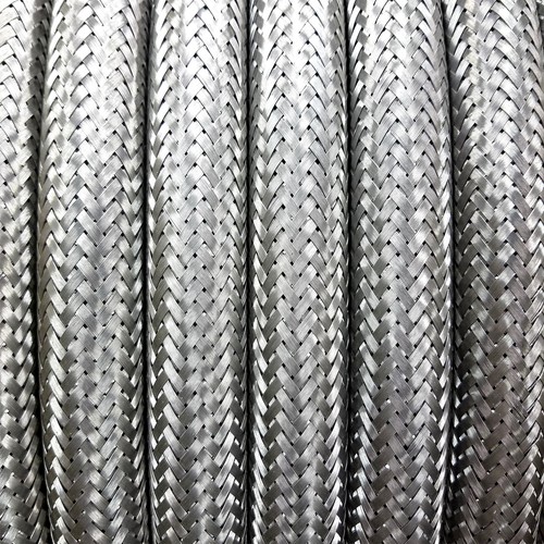 Rubber Fuel Hose Stainless Steel Braided - Overbraid Line Oil Petrol BS ...
