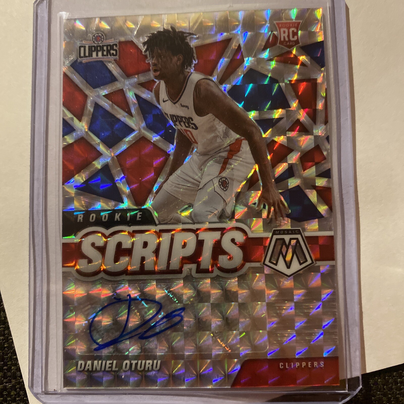 2020-21 Panini Mosaic Rookie Scripts Daniel Oturu #RS-DOT Rookie Auto ...