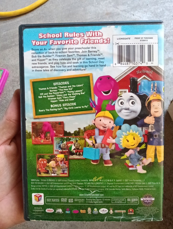 Barney /Thomas The Train / Bob The Builder School Days DVD 884487103740 ...