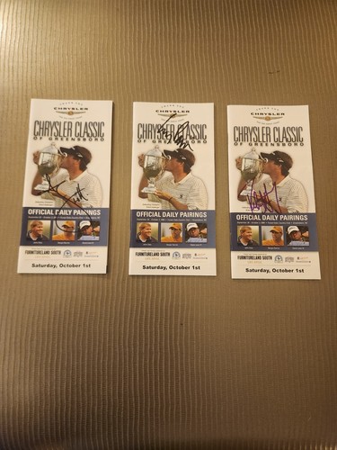 Adam Scott, Corey Pavin & Robert Gamez Autographed Player Pairings ...