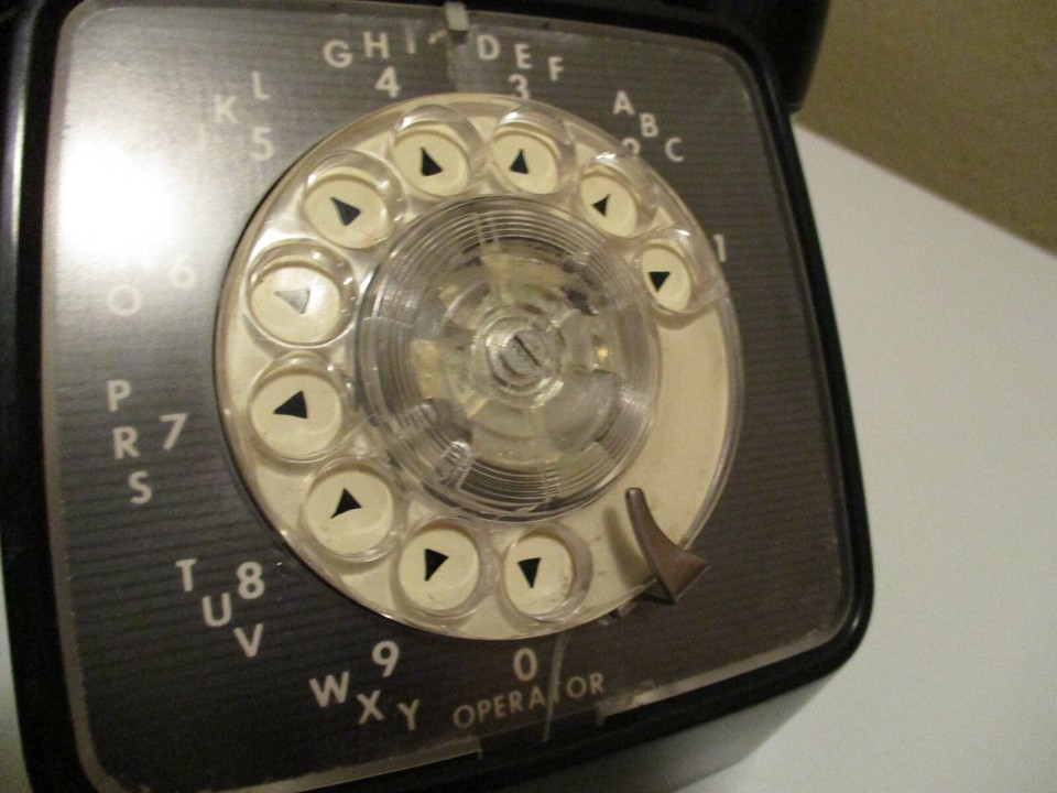 VTG GTE General Telephone Automatic Electric Black Rotary Dial ...