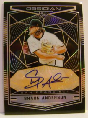 SHAUN ANDERSON /50 AUTO FOTL OBSIDIAN CHRONICLES BASEBALL 2019 | eBay